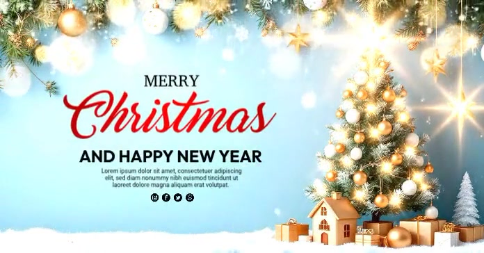 Merry Christmas video Template | PosterMyWall