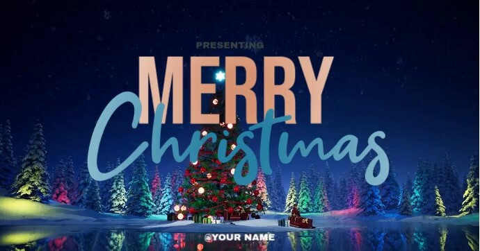 MERRY CHRISTMAS VIDEO TEMPLATE | PosterMyWall