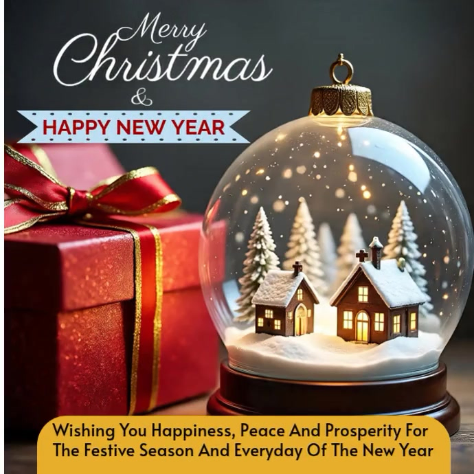 Merry Christmas Wish Template | PosterMyWall