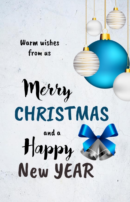 Merry Christmas Wishes Banner Template | PosterMyWall