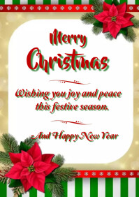 Merry Christmas Wishes Card Template | PosterMyWall