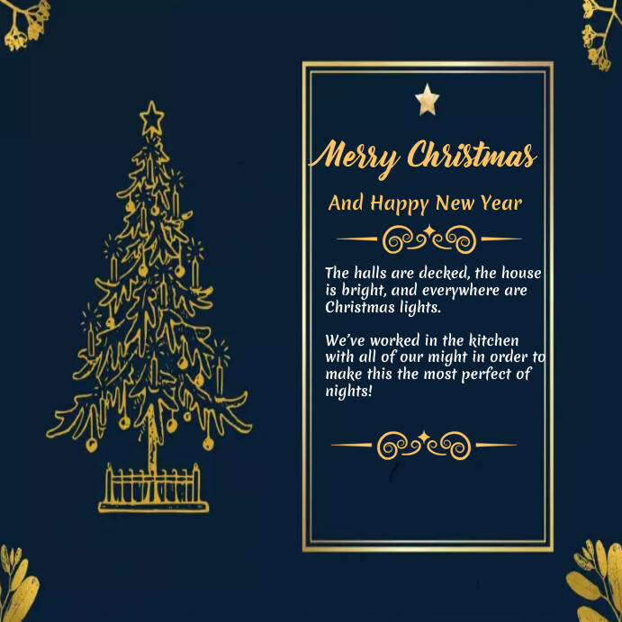 Copy of Merry Christmas Wishes Card | PosterMyWall
