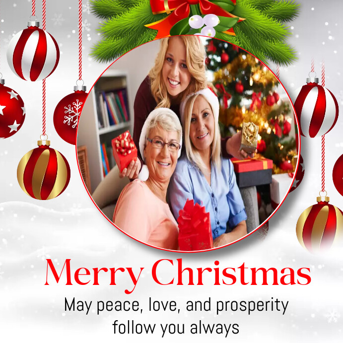 Merry Christmas wishes design template | PosterMyWall