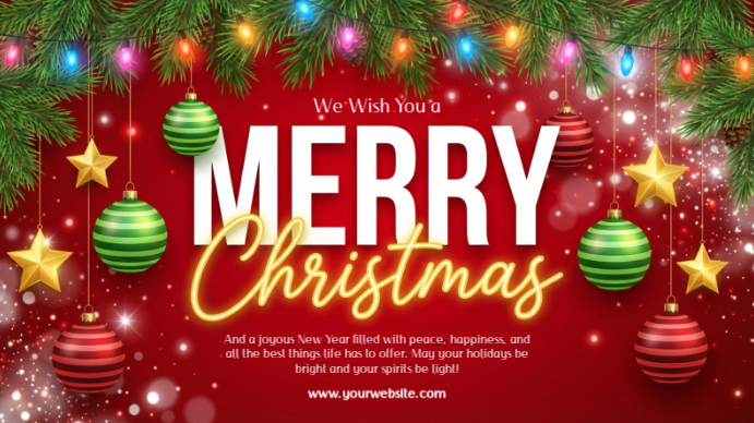 Merry Christmas Wishes Template | PosterMyWall