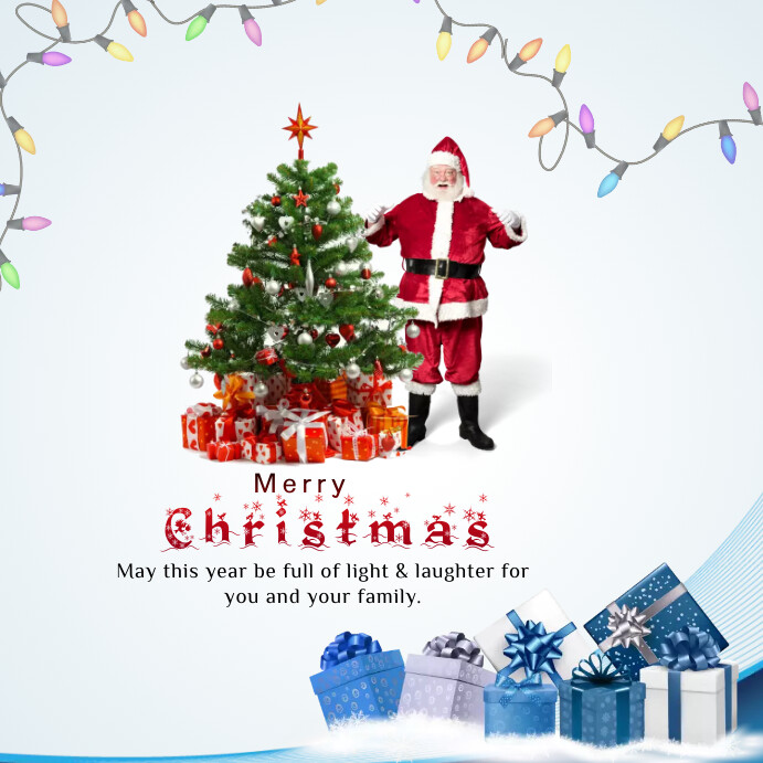 Merry Christmas Wishes Template | PosterMyWall
