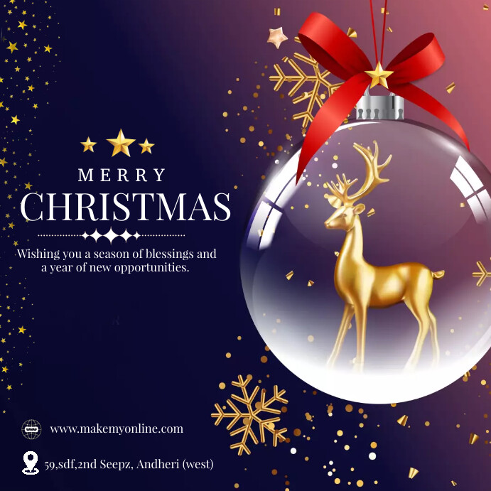 merry christmas wishes Template | PosterMyWall