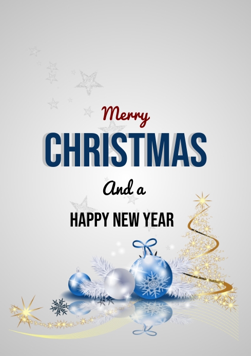 merry Christmas Wishes Template | PosterMyWall