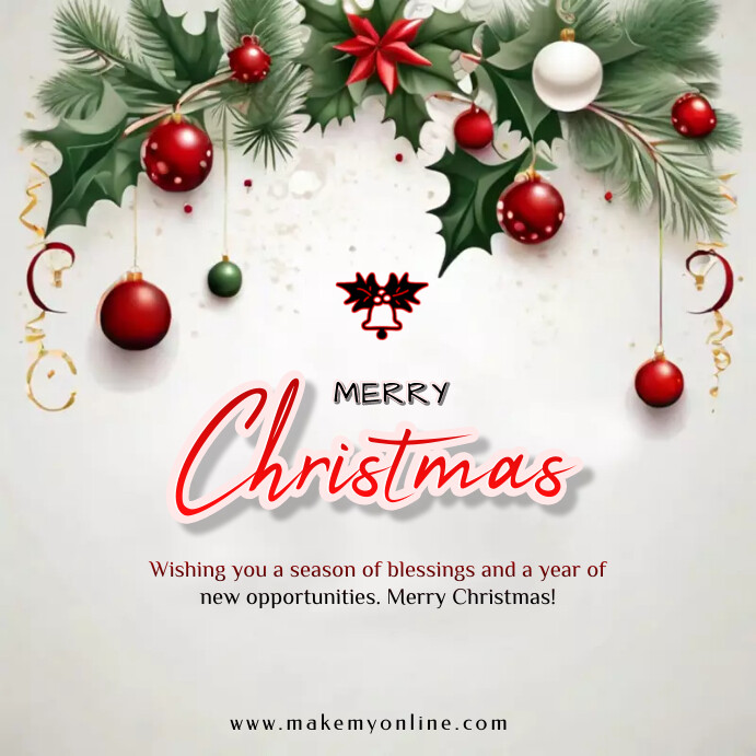 merry christmas wishes Template | PosterMyWall