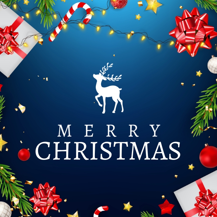 Merry Christmas wishes post for Instagram Template | PosterMyWall