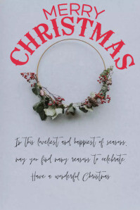 Christmas greetings poster Template | PosterMyWall