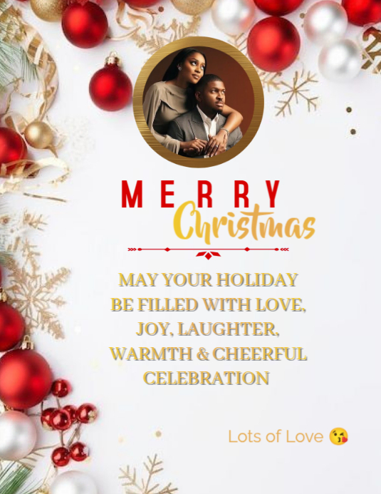 Merry Christmas wishes template design | PosterMyWall