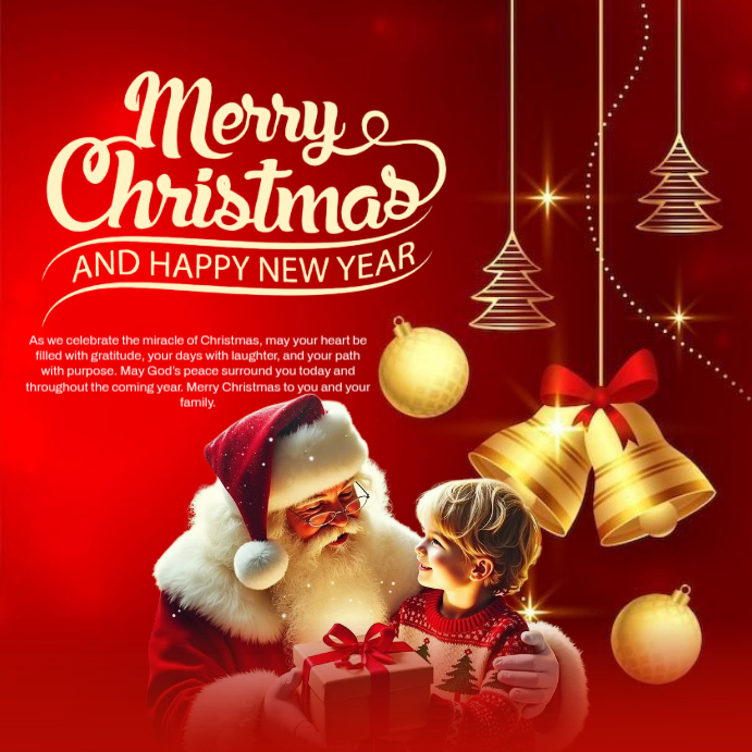 Merry Christmas wishes template | PosterMyWall