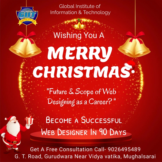 merry christmsa wishing post card Template | PosterMyWall