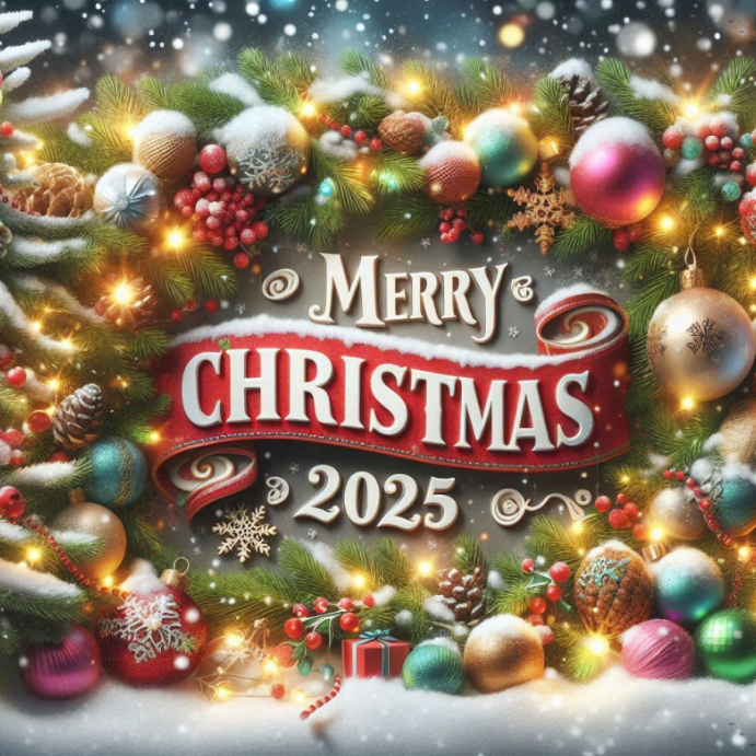 Merry Xmas Design Template 2025 | PosterMyWall