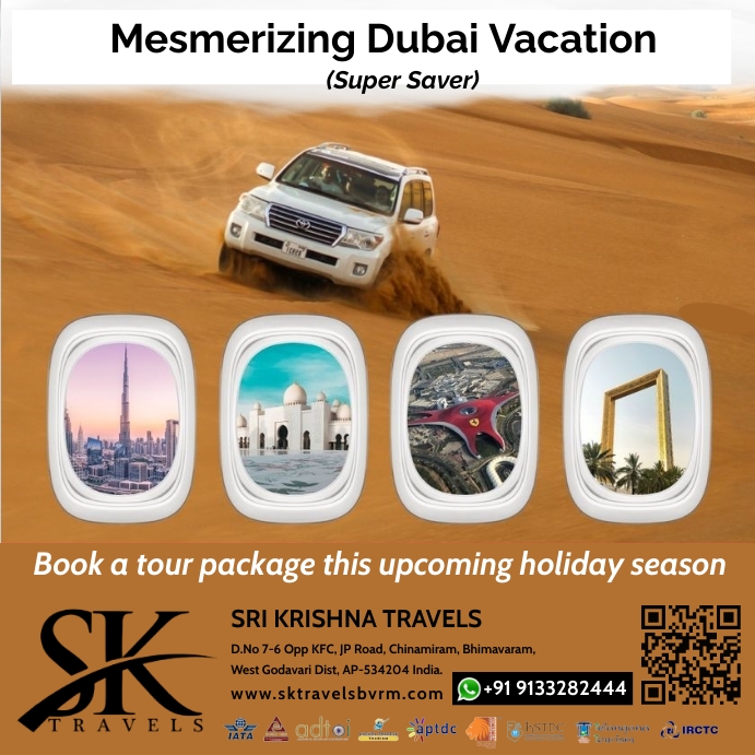 Mesmerizing Dubai Vacation Template | PosterMyWall