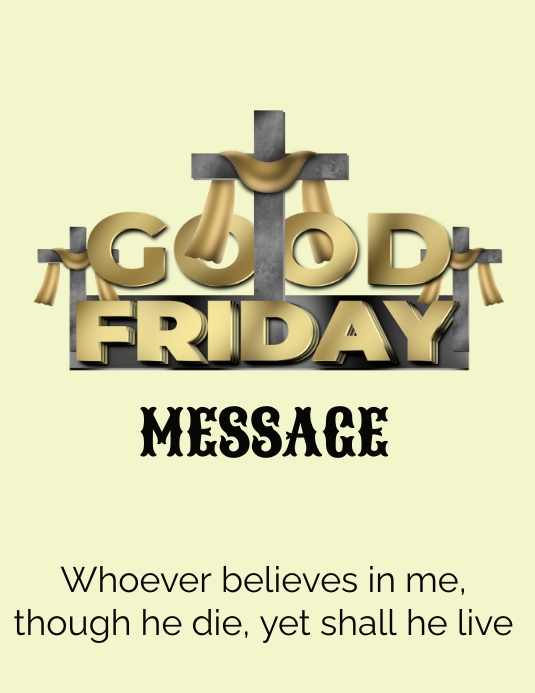Message of Good Friday Template | PosterMyWall