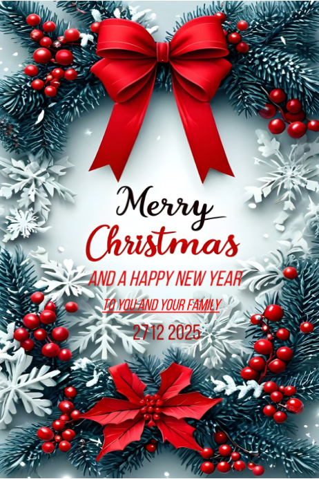 Messy Christmas Poster Template | PosterMyWall