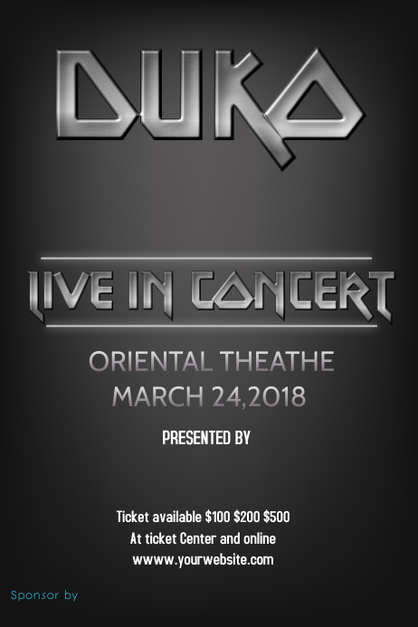 Metal Live in Concert Template | PosterMyWall