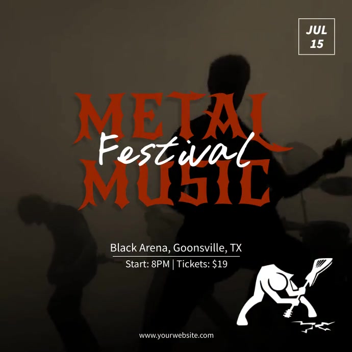 Metal Music Festival Concert Template | PosterMyWall