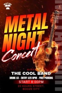 Metal Night Ads Template | PosterMyWall