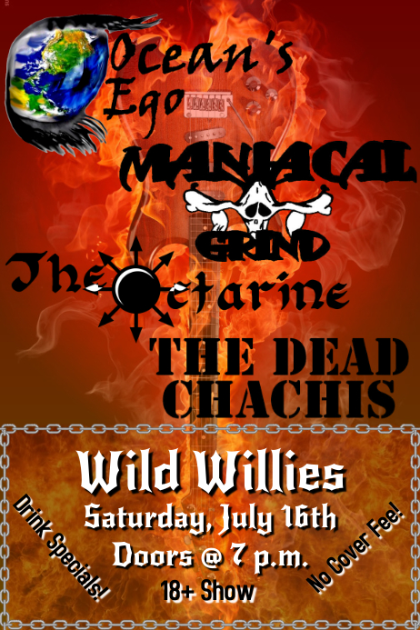 Metal Show Flyer Template | PosterMyWall