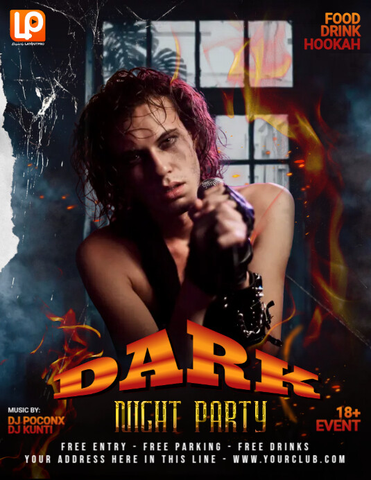 Metallic Party Template | PosterMyWall