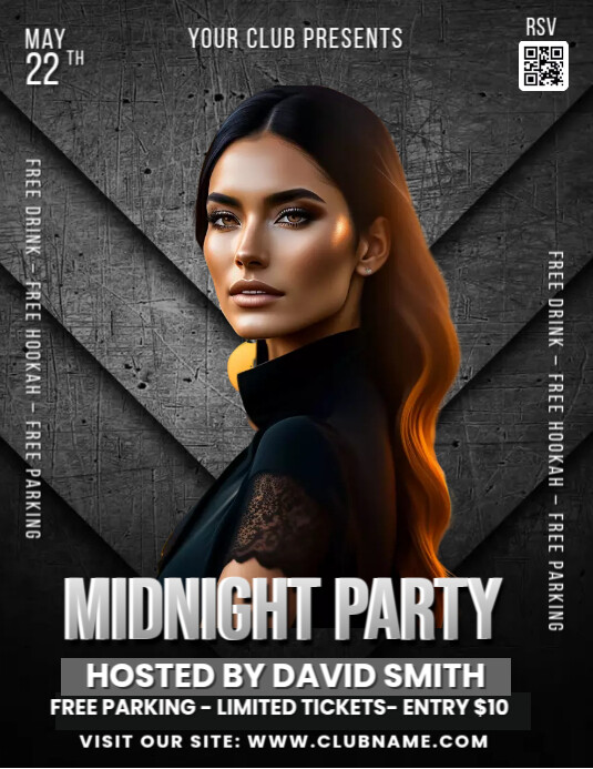 Metallic Party Poster Templat | PosterMyWall