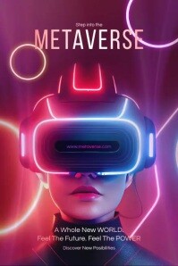 Metaverse Virtual Reality Video Poster Template | PosterMyWall
