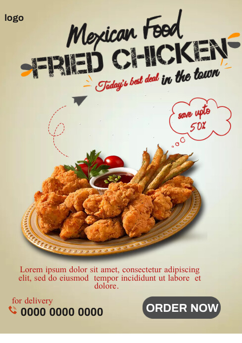 Mexican food Ads Template | PosterMyWall