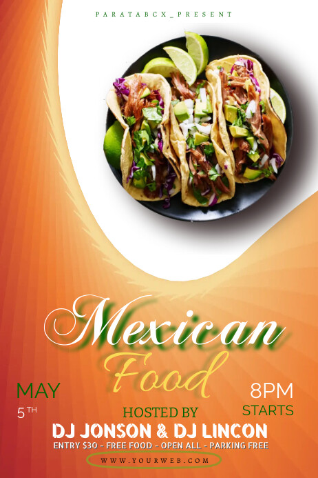 Mexican Food flyer Template | PosterMyWall