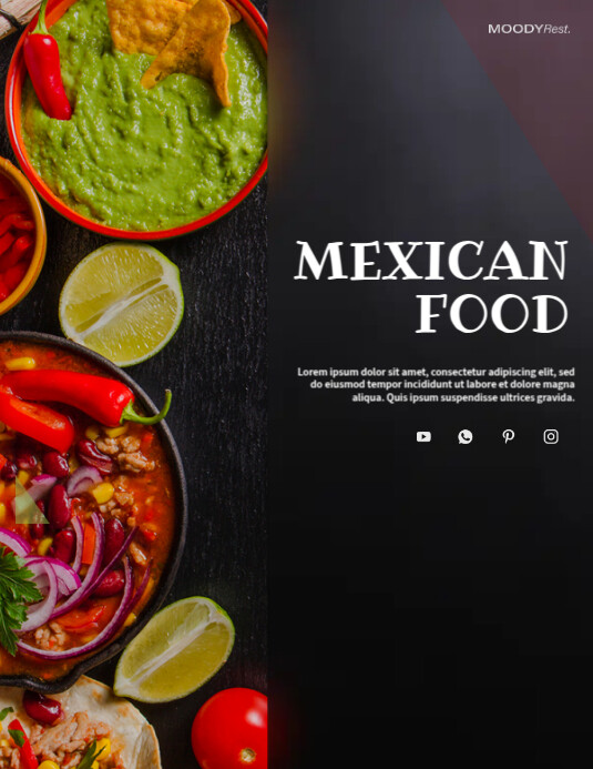 Mexican Food Menu Flyer Template | PosterMyWall