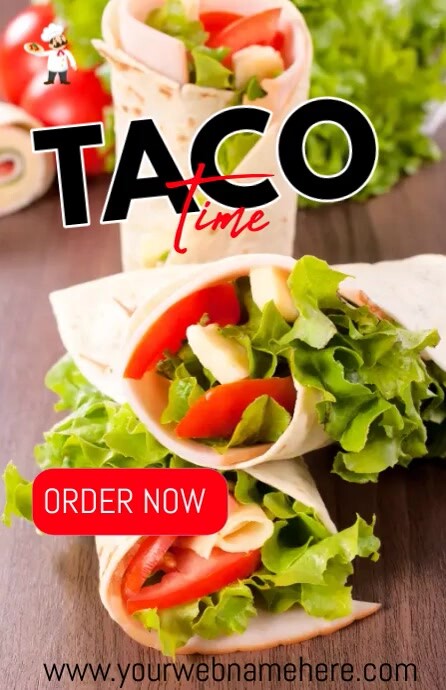 Mexican Food Showcase Illustrative Flyer Template | PosterMyWall