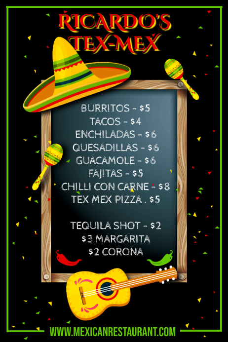 Mexican Food Template | PosterMyWall