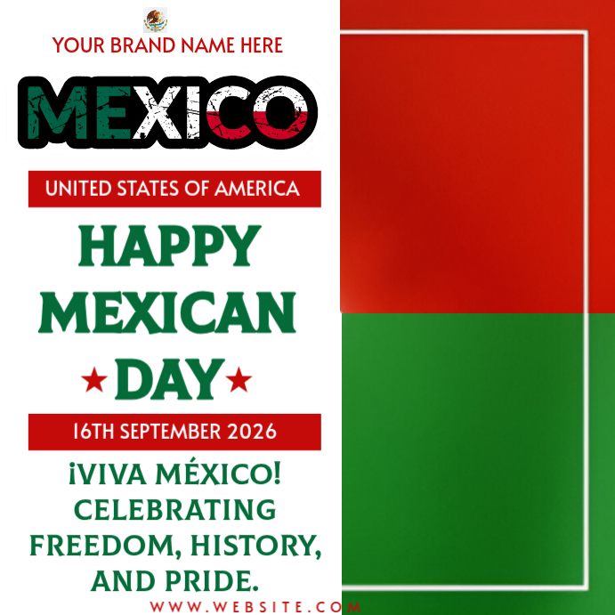 Plantilla de mexican mexico independence flag | PosterMyWall