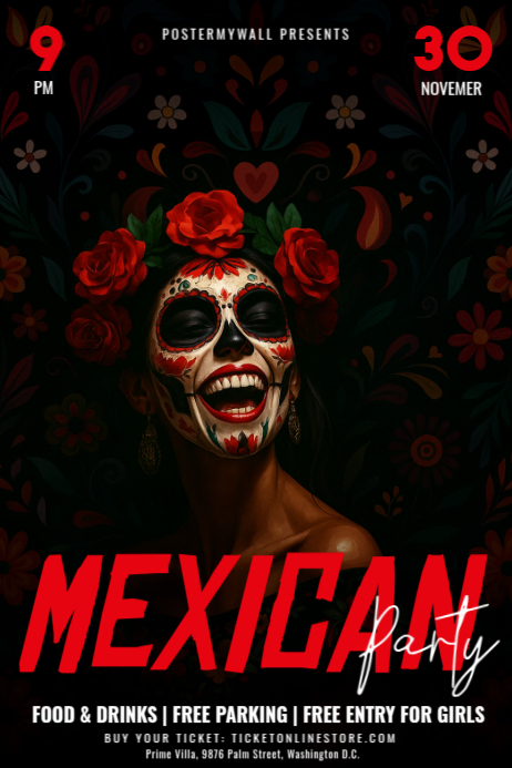 Mexican Party Poster Template | PosterMyWall