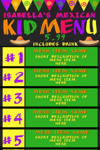 Kids Menu Template | PosterMyWall