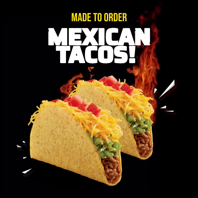 Plantilla de Oferta de Tacos Mexicanos - Ventas de Tacos de Carne ...
