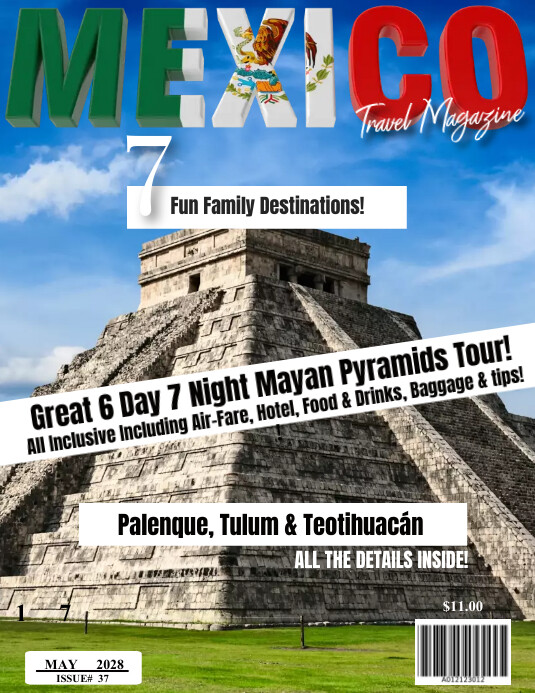 Copy of MEXICO TRAVEL MAGAZINE | PosterMyWall