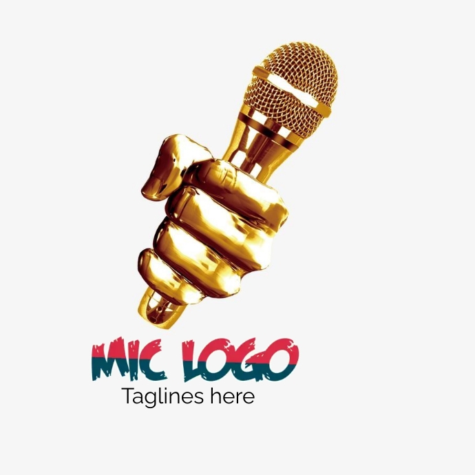 Copy of mic logo design || mic logo freely | PosterMyWall