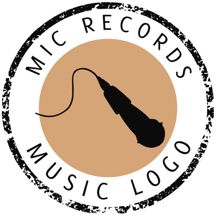 Mic Microphone Circle White Transparent Logo Template | PosterMyWall