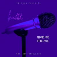 microphone the mixtape cd cover art template | PosterMyWall