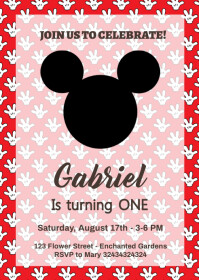 mickey invitation Template | PosterMyWall