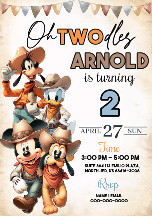 Mickey Mouse Template | PosterMyWall