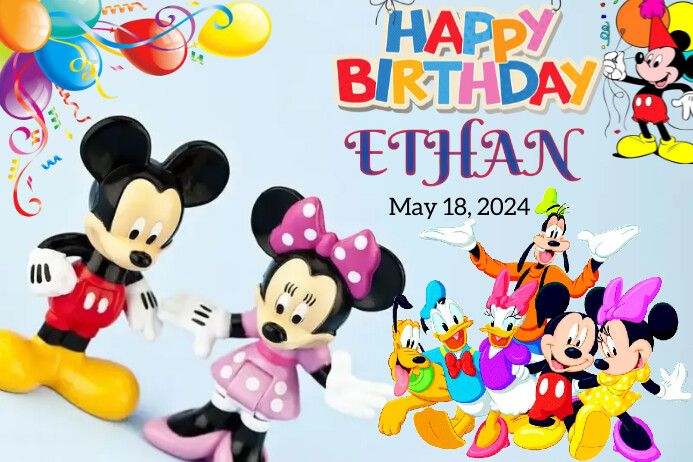 Mickey Mouse Design Template | PosterMyWall