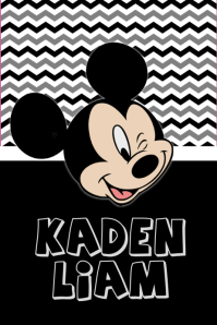 Mickey Mouse Name Poster Template | PosterMyWall