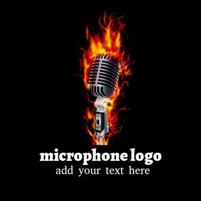 microphone logo Template | PosterMyWall
