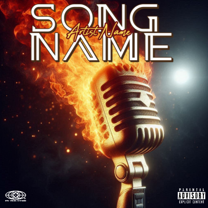 Microphone mixtape cover Template | PosterMyWall