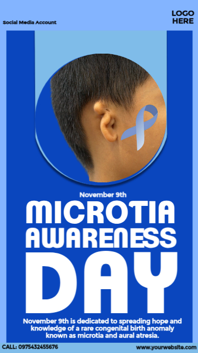 Modèle Microtia Awareness Day Design | PosterMyWall