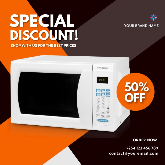 Copy of microwave electronics gadgets sale flyer | PosterMyWall
