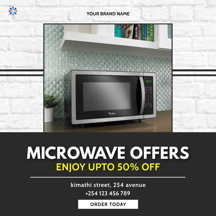 microwave electronics gadgets sale flyer Template | PosterMyWall